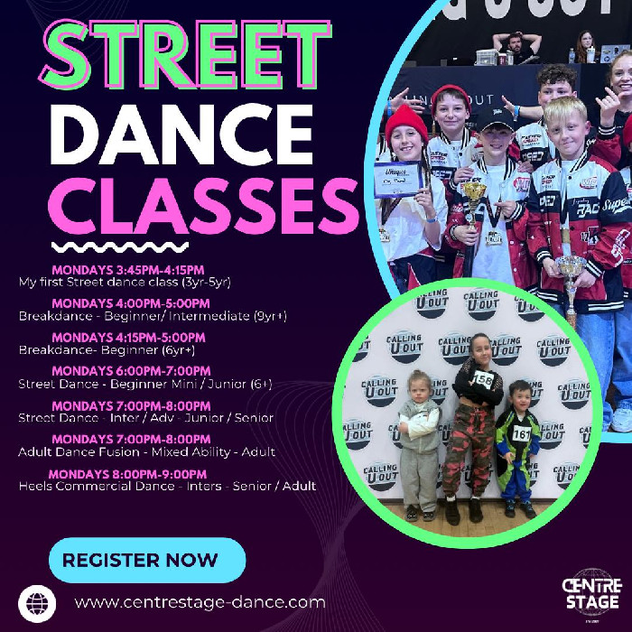 Street Dance Classes Centrestageglossop